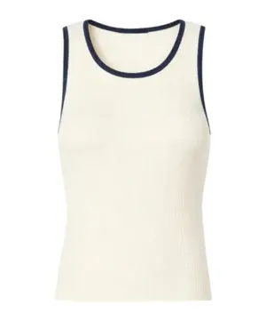 Max Mara Ribbed Sleeveless Top - Beige