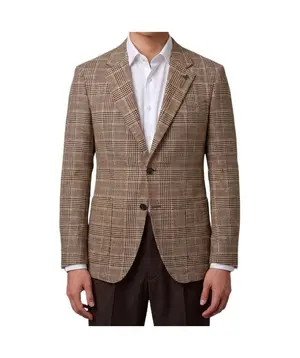 LARDINI Feeling Checked Single-breasted Blazer