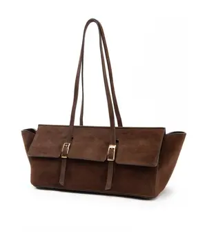 ELLEME PARIS Le Bateau Large Suede Brownie