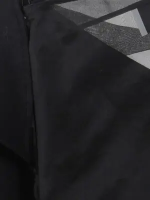 Sportmax Asymmetrical Mesh Panel Dress