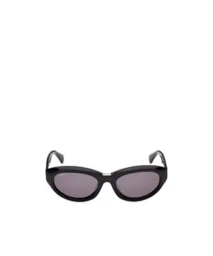 Max Mara Oval Frame Sunglasses - Black