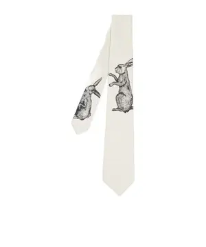Paul Smith Rabbit Jacquard Silk Tie
