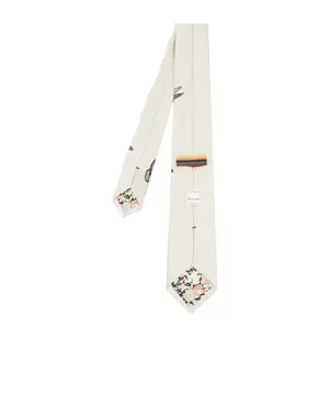 Paul Smith Rabbit Jacquard Silk Tie