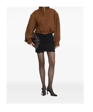 ROTATE BY BIRGER CHRISTENSEN Suede Cropped Jacket