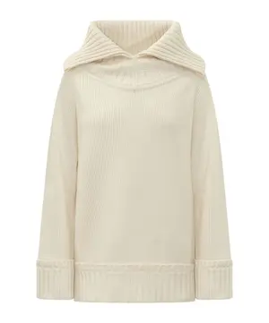 Victoria Beckham Wide Collar Knitted Sweater - Nude
