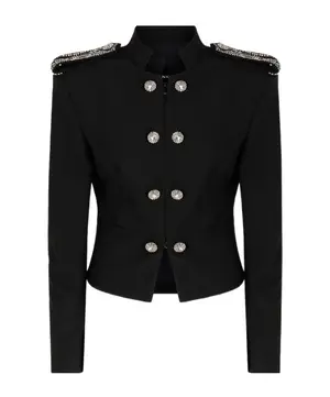 Pinko Crystal-embellished Double-breasted Jacket
