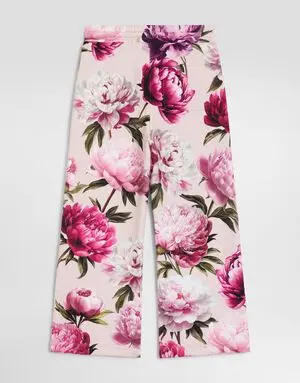 Dolce & Gabbana Floral Print Fleece Trousers