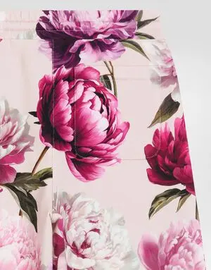 Dolce & Gabbana Floral Print Fleece Trousers