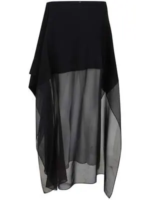 Sportmax Asymmetrical Draped Skirt