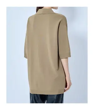 Max Mara Short-sleeved Knit Polo Shirt