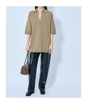 Max Mara Short-sleeved Knit Polo Shirt