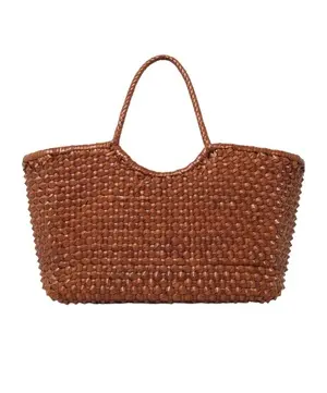 Dragon Diffusion Nantucket Cactus Woven Top Handle Bag