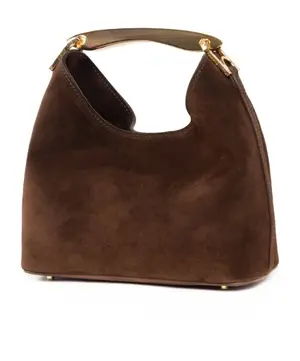 ELLEME PARIS Small Boomerang Suede Bag