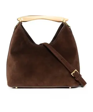 ELLEME PARIS Small Boomerang Suede Bag