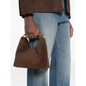 ELLEME PARIS Small Boomerang Suede Bag