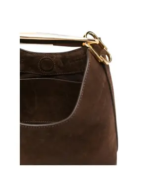 ELLEME PARIS Small Boomerang Suede Bag