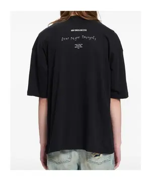 ANN DEMEULEMEESTER Lettering-print Cotton T-shirt
