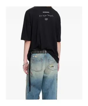 ANN DEMEULEMEESTER Lettering-print Cotton T-shirt