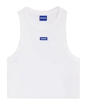Hugo Boss Solid Color Tank Top - White