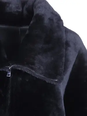 BLANCHA Zip-up Fur Jacket