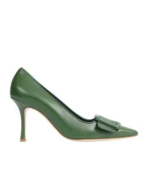 Manolo Blahnik Pointed-toe High Heels - Green