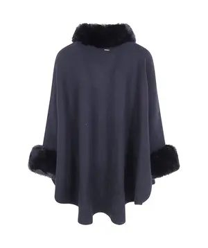 TWINSET Faux-fur Trimmed High-collar Coat
