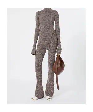 Sportmax Marled Flared Knitted Trousers