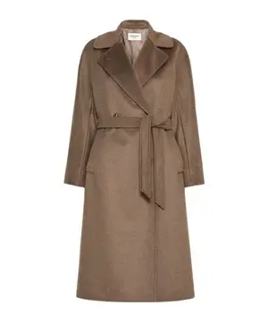 Max Mara Double-breasted Wool Coat Marron Glace