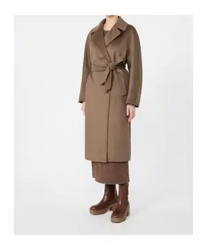 Max Mara Double-breasted Wool Coat Marron Glace