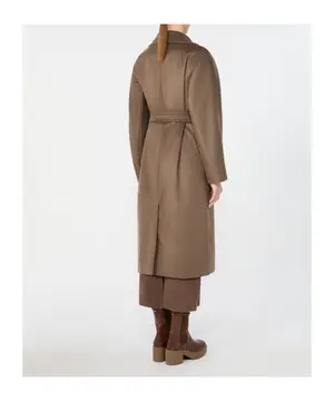 Max Mara Double-breasted Wool Coat Marron Glace