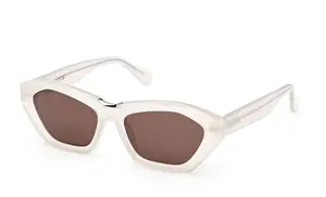 Max Mara Kate Geometric Frame Sunglasses - Ivory