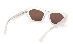 Max Mara Kate Geometric Frame Sunglasses - Ivory