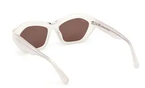 Max Mara Kate Geometric Frame Sunglasses - Ivory