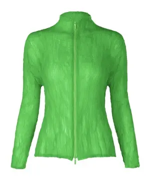 Issey Miyake Plissé-effect Zip-up Jacket