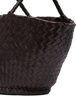 Dragon Diffusion Egola Woven Leather Bucket Tote Bag