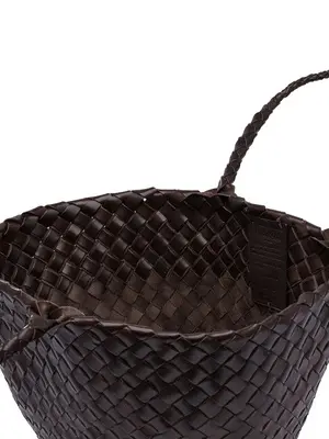 Dragon Diffusion Egola Woven Leather Bucket Tote Bag
