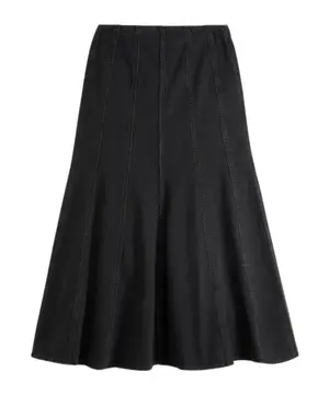 LEVI'S Seamed Flare Denim Skirt