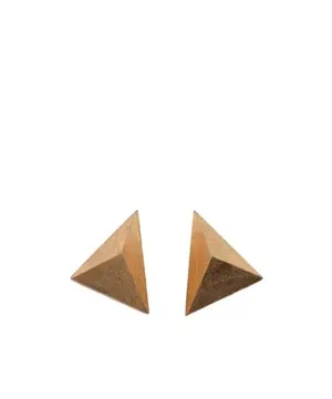 MONIES Gyve Earrings: Acacia, Goldfoil
