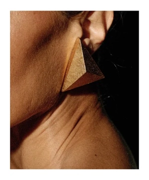 MONIES Gyve Earrings: Acacia, Goldfoil