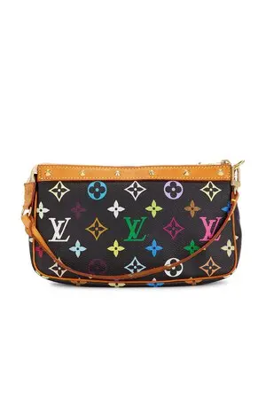 LOUIS VUITTON Monogram Pochette Accessories Shoulder Bag - Black