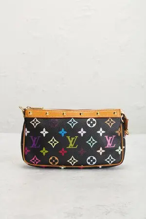 LOUIS VUITTON Monogram Pochette Accessories Shoulder Bag - Black