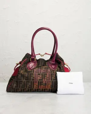 FWRD RENEW Fendi Zucca Chef De Jour Handbag