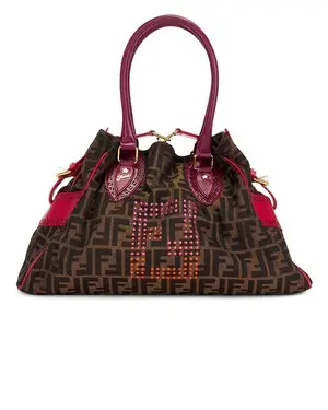 FWRD RENEW Fendi Zucca Chef De Jour Handbag