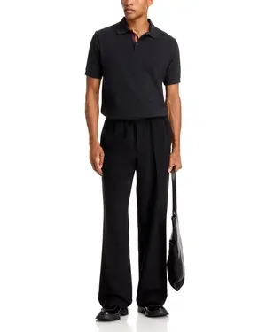 Paul Smith Stripe Placket Cotton Polo Shirt