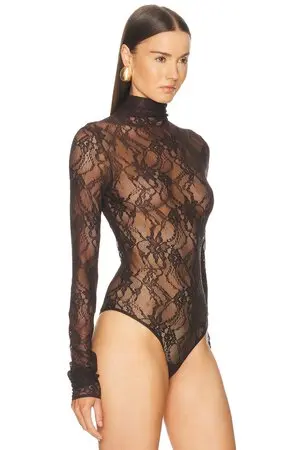 Andamane Ziggy Lace Turtleneck Bodysuit