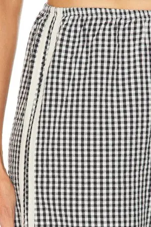 Donni. Gingham Seersucker Linen Trousers