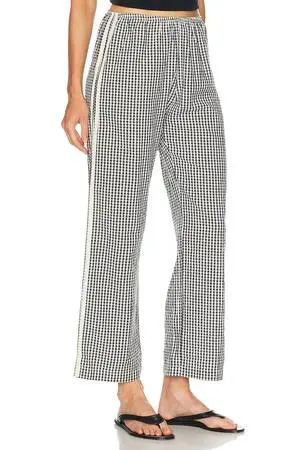 Donni. Gingham Seersucker Linen Trousers