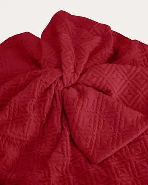 GIRLSMUSTHAVE Raquel Jacquard Bow Bandeau Swimsuit