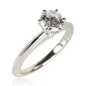 Tiffany & Co. 0.67 Ct Round Brilliant Diamond Solitaire Engagement Ring