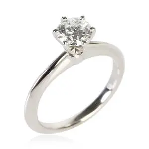Tiffany & Co. 0.67 Ct Round Brilliant Diamond Solitaire Engagement Ring